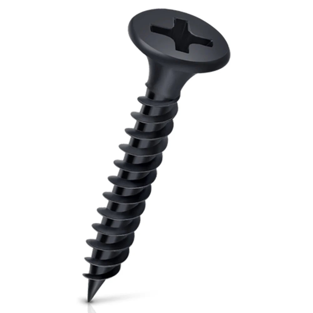 Black Screws - 100pcs